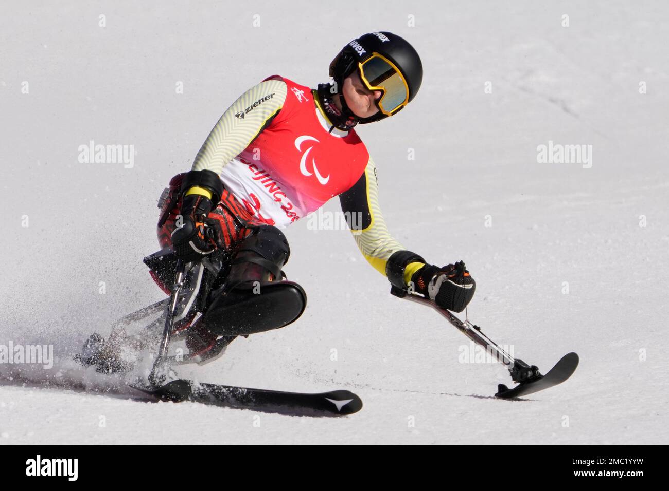 Anna-Lena Forster of Germany reacts after competing in the women's ...