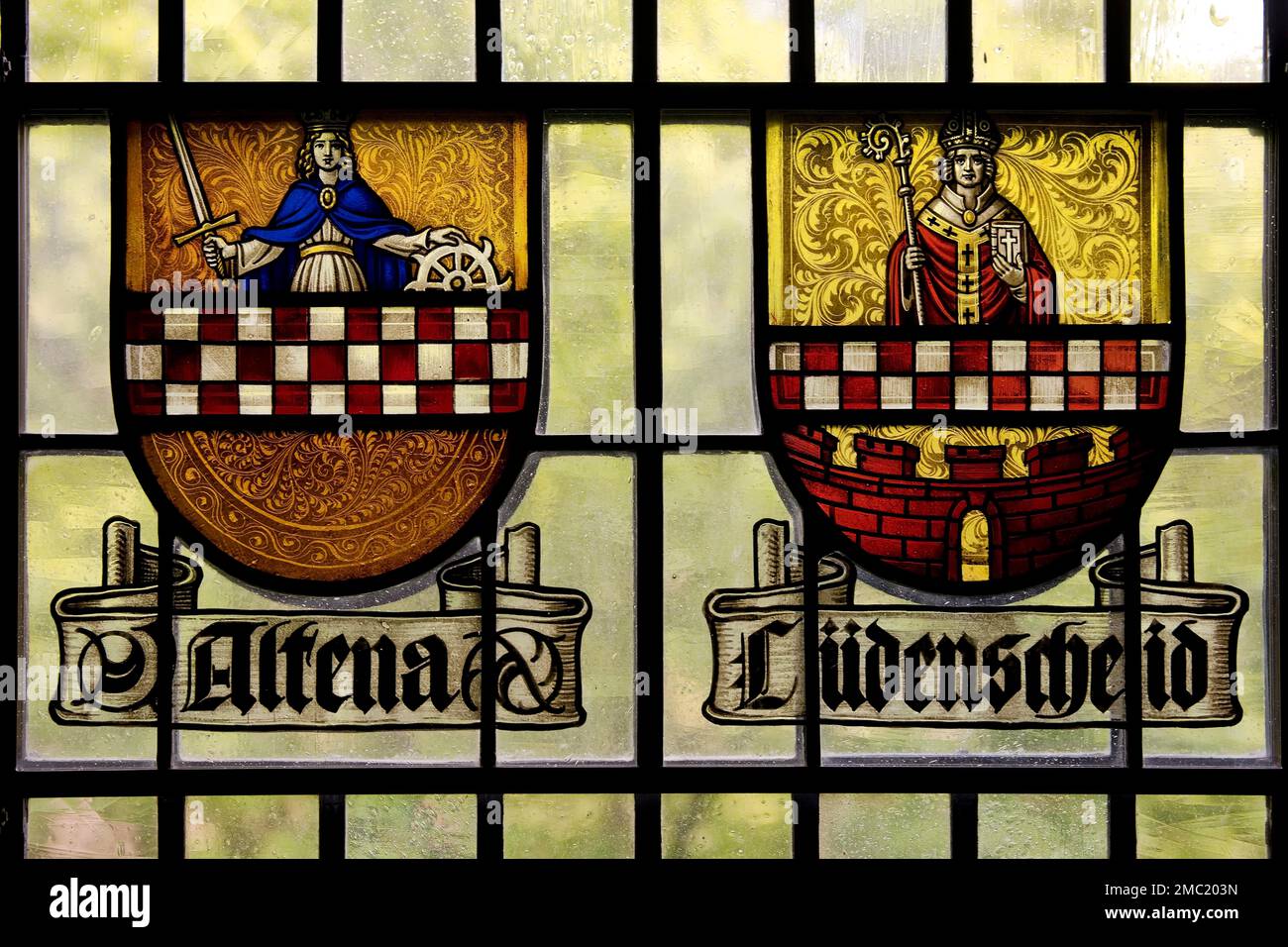 Historical coats of arms of Altena and Luedenscheid, Museum der ...