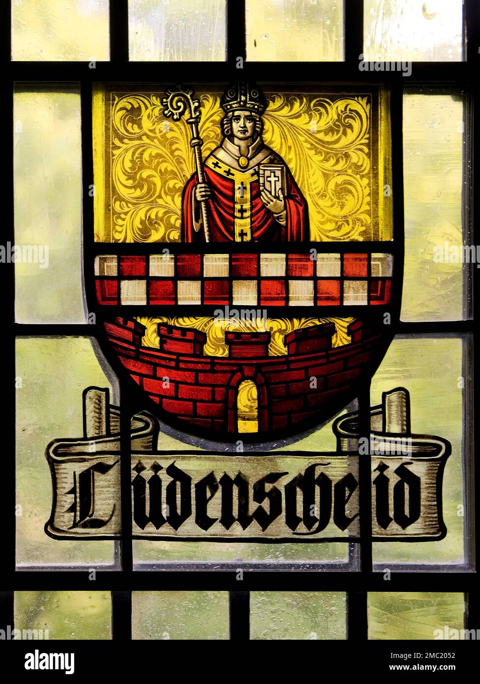 Historical coat of arms disc of Luedenscheid, Museum der Grafschaft ...