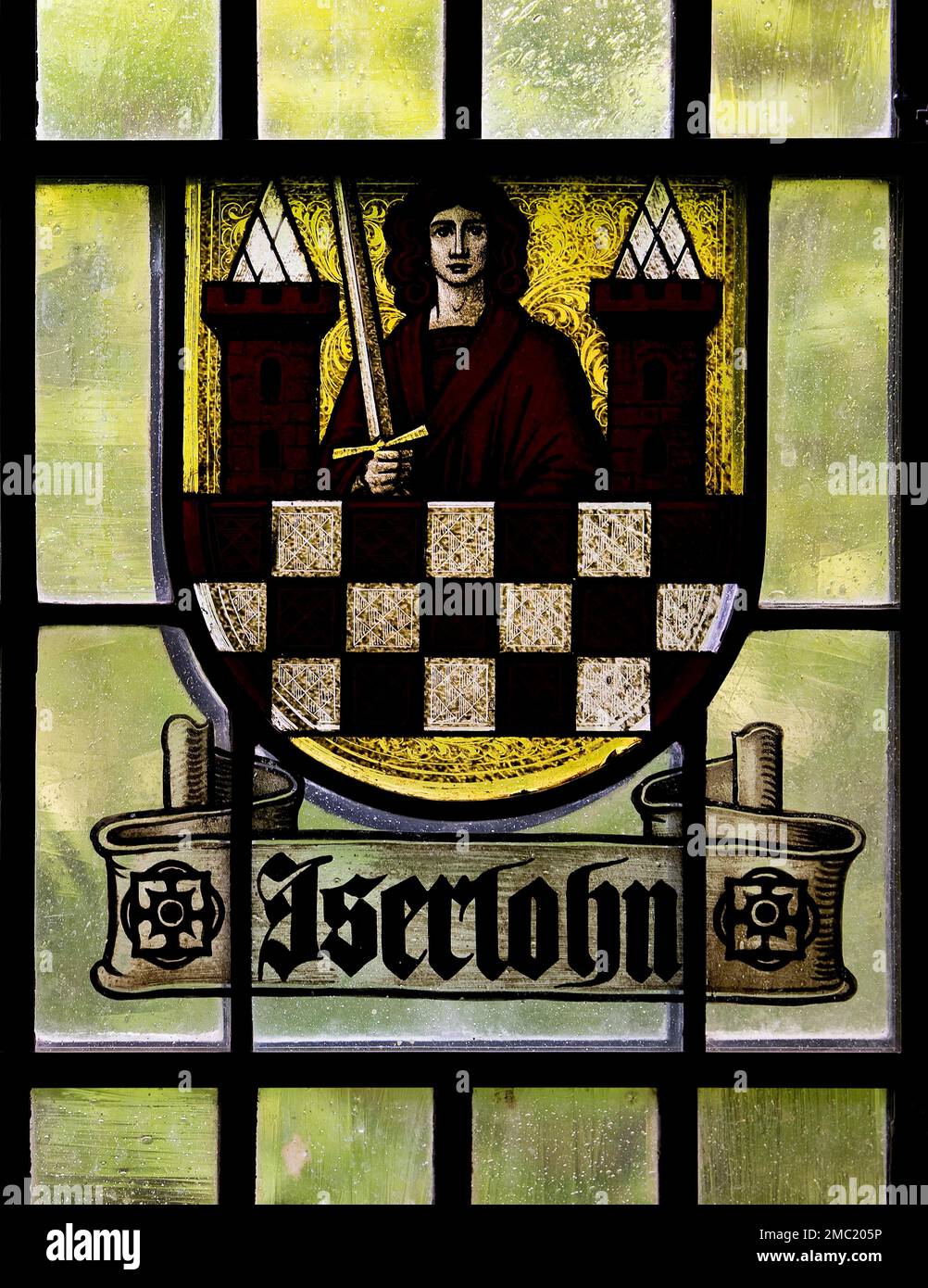 Historical coat of arms disc of Iserlohn, Museum der Grafschaft Mark ...