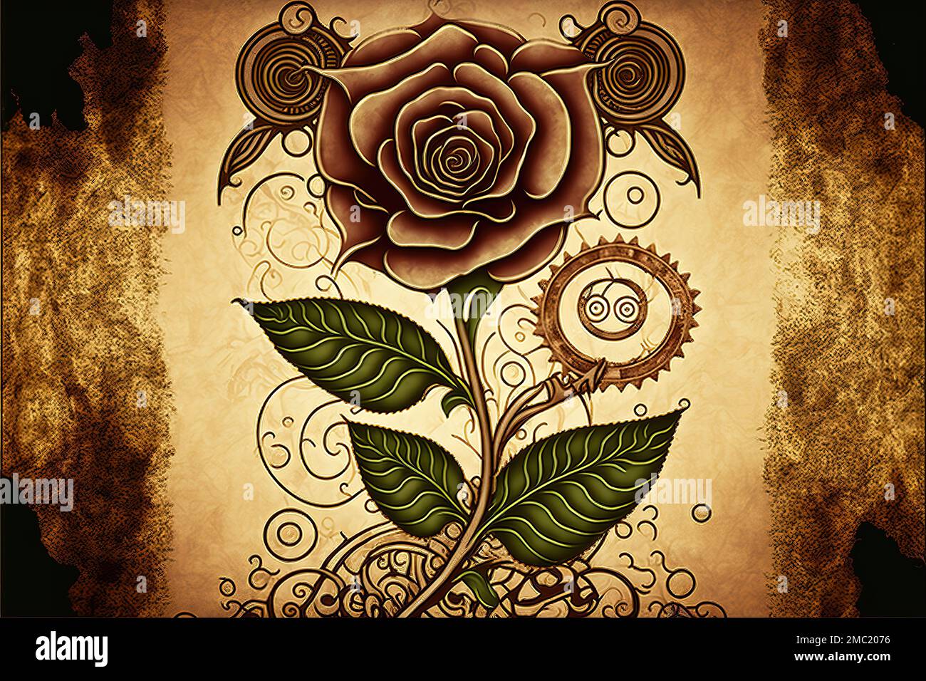 Medieval rose design hi-res stock photography and images - Alamy