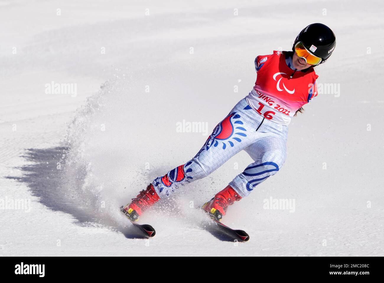 Vanesa Gaskova of Slovakia competes in the women's super combined ...