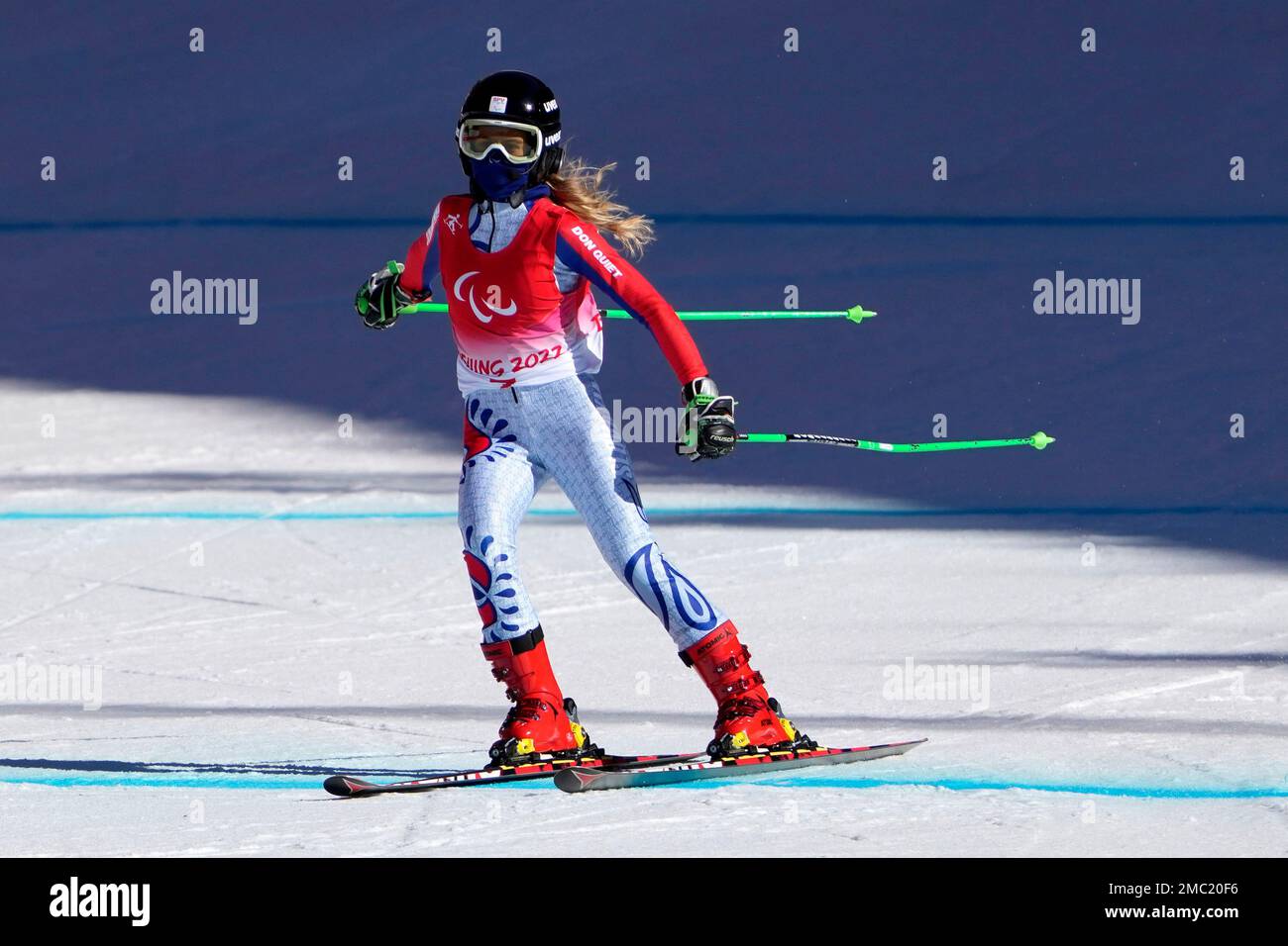 Alexandra Rexova of Slovakia competes in the women's super combined ...