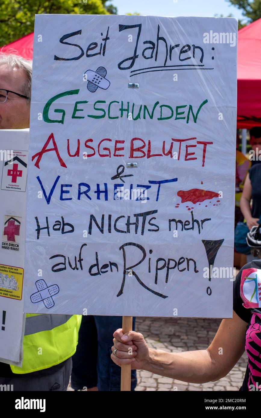 Protest poster, rally of the trade union Ver.di, Verdi for better ...