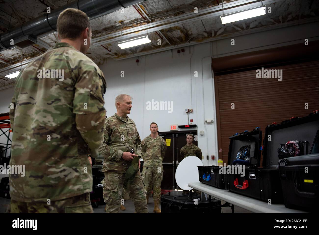 U.S. Air Force Brig. Gen. Paul Birch, 36th Wing commander, receives a ...