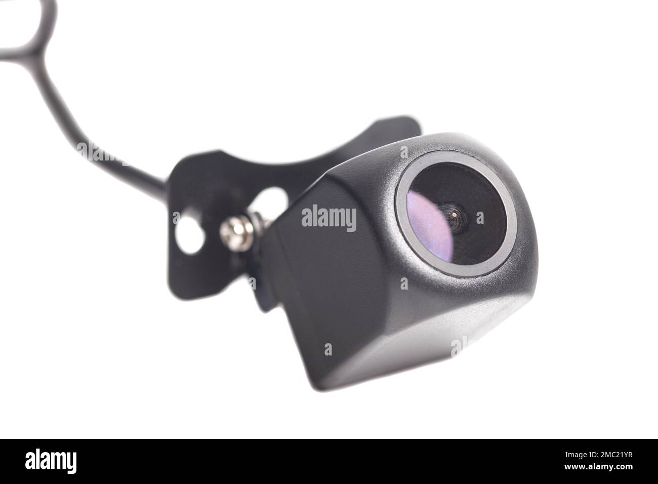 car rear view camera for parking assistance isolated on white ...