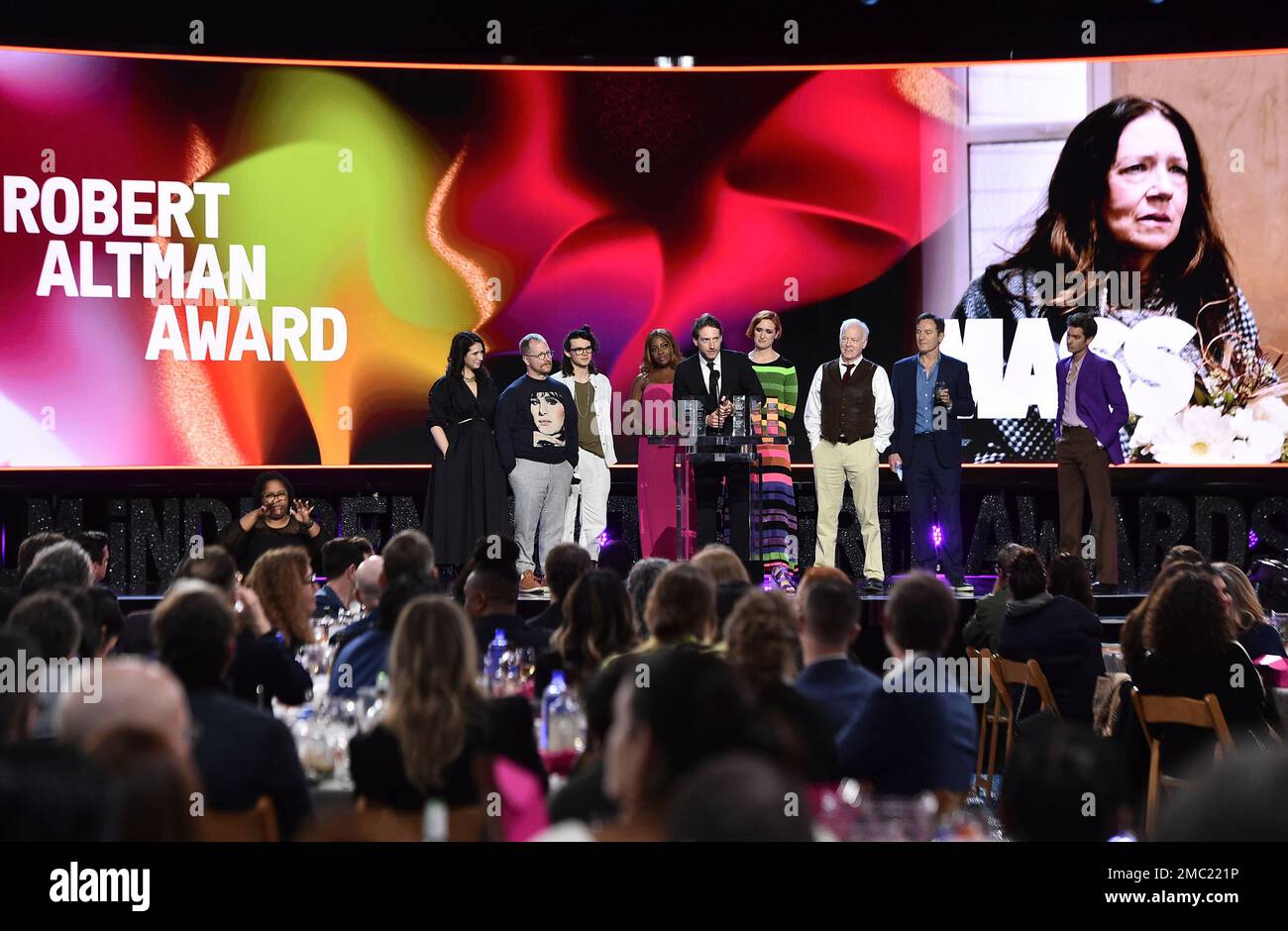 Allison Estrin, from left, Henry Russell Bergstein, Kagen Albright ...