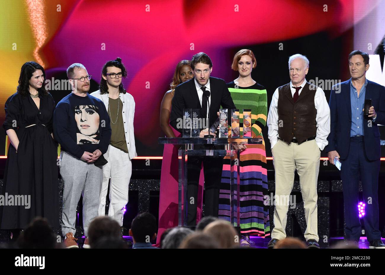 Allison Estrin, from left, Henry Russell Bergstein, Kagen Albright ...