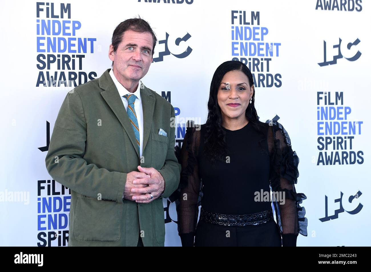 Josh Welsh, President of Film Independent, left, and Brenda Robinson ...