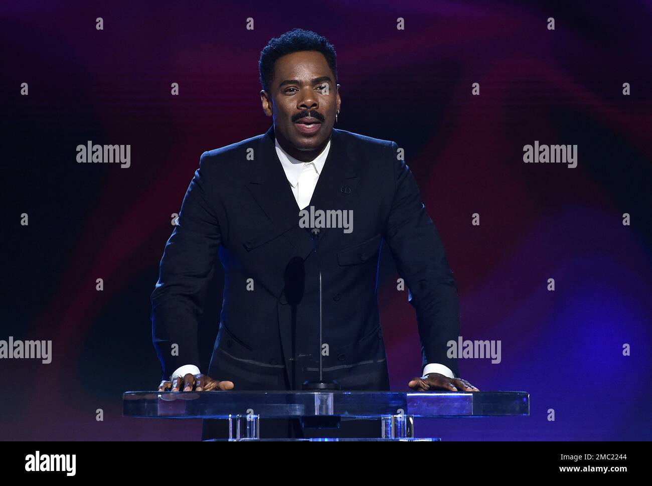 Colman Domingo presents the award for best supporting female at the ...