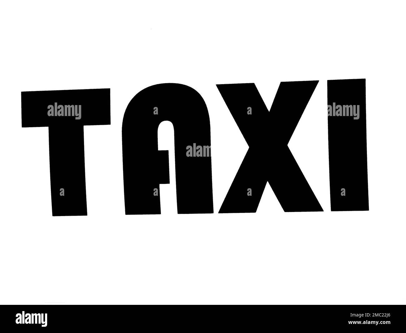 Taxi word Black and White Stock Photos & Images - Alamy