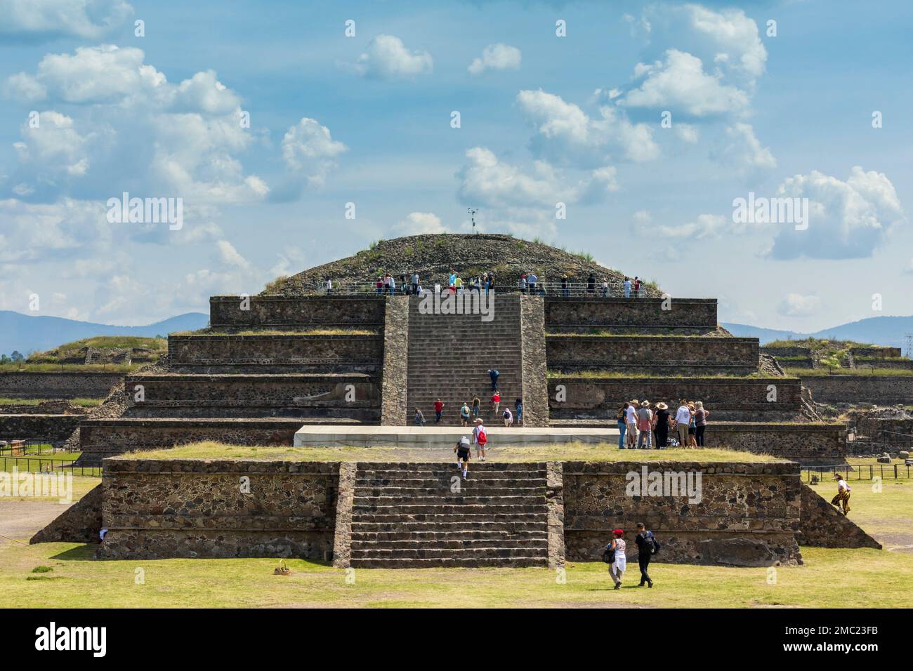 Mesoamerican tourist attraction of Teotihuacan near Mexico City, Mexico ...