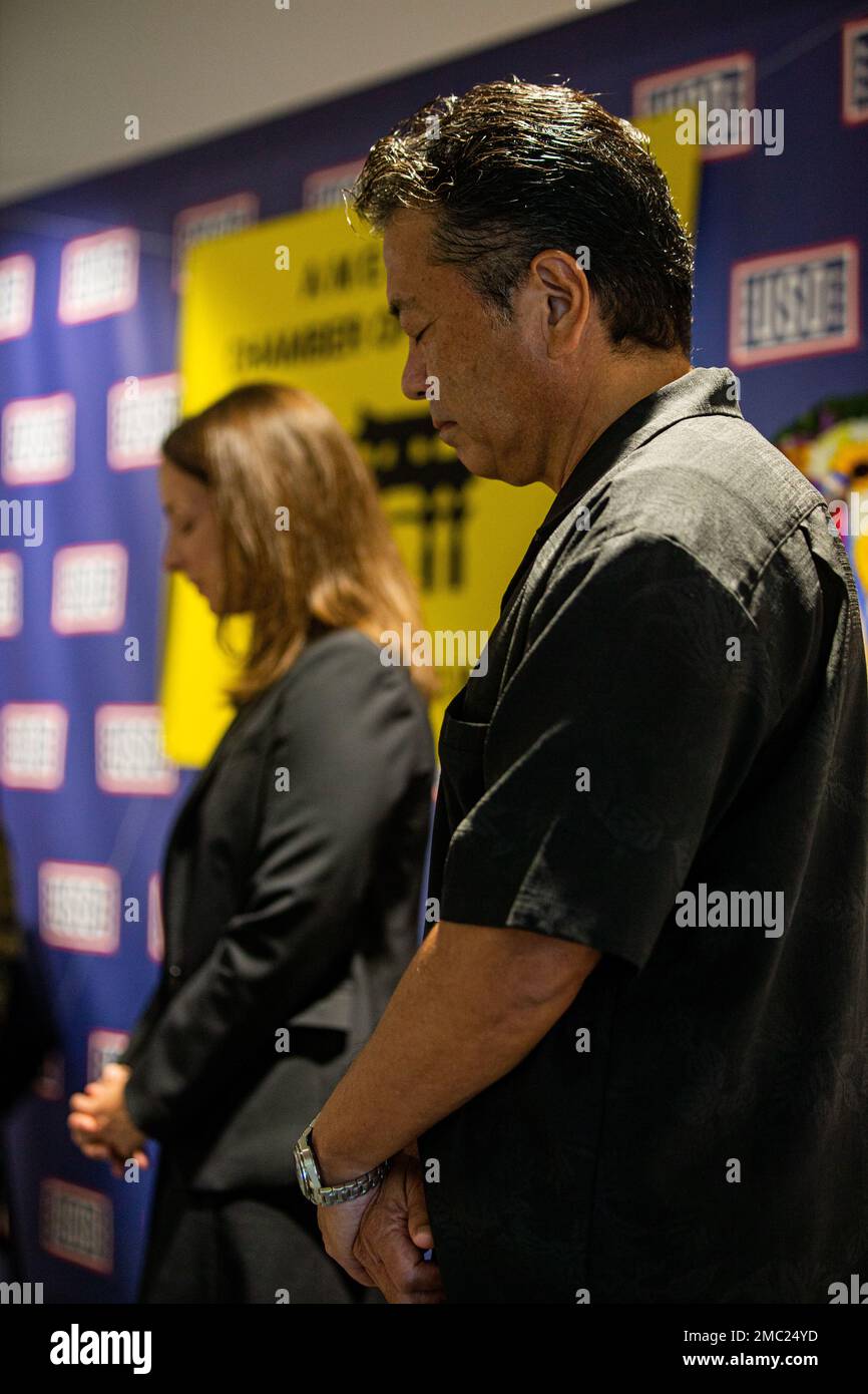 Tony Sakuda, president of the American Chamber of Commerce in Okinawa ...