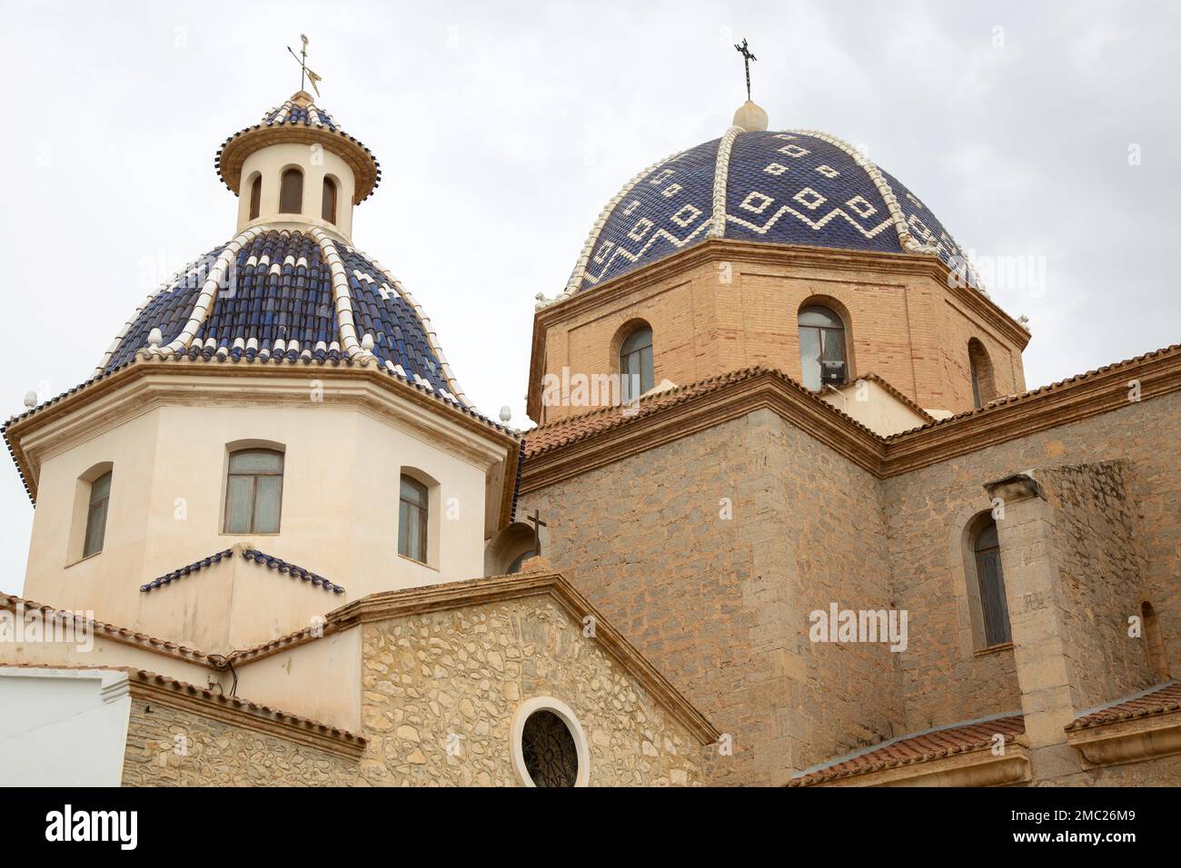 Consol Church Domes; Altea; Alicante; Spain Stock Photo - Alamy