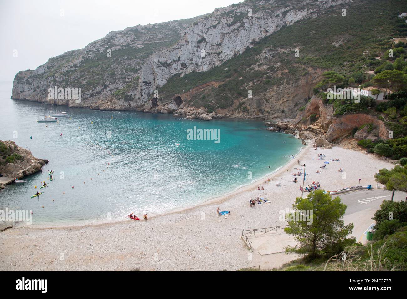 View of Granadella Cove Beach; Alicante; Spain Stock Photo - Alamy