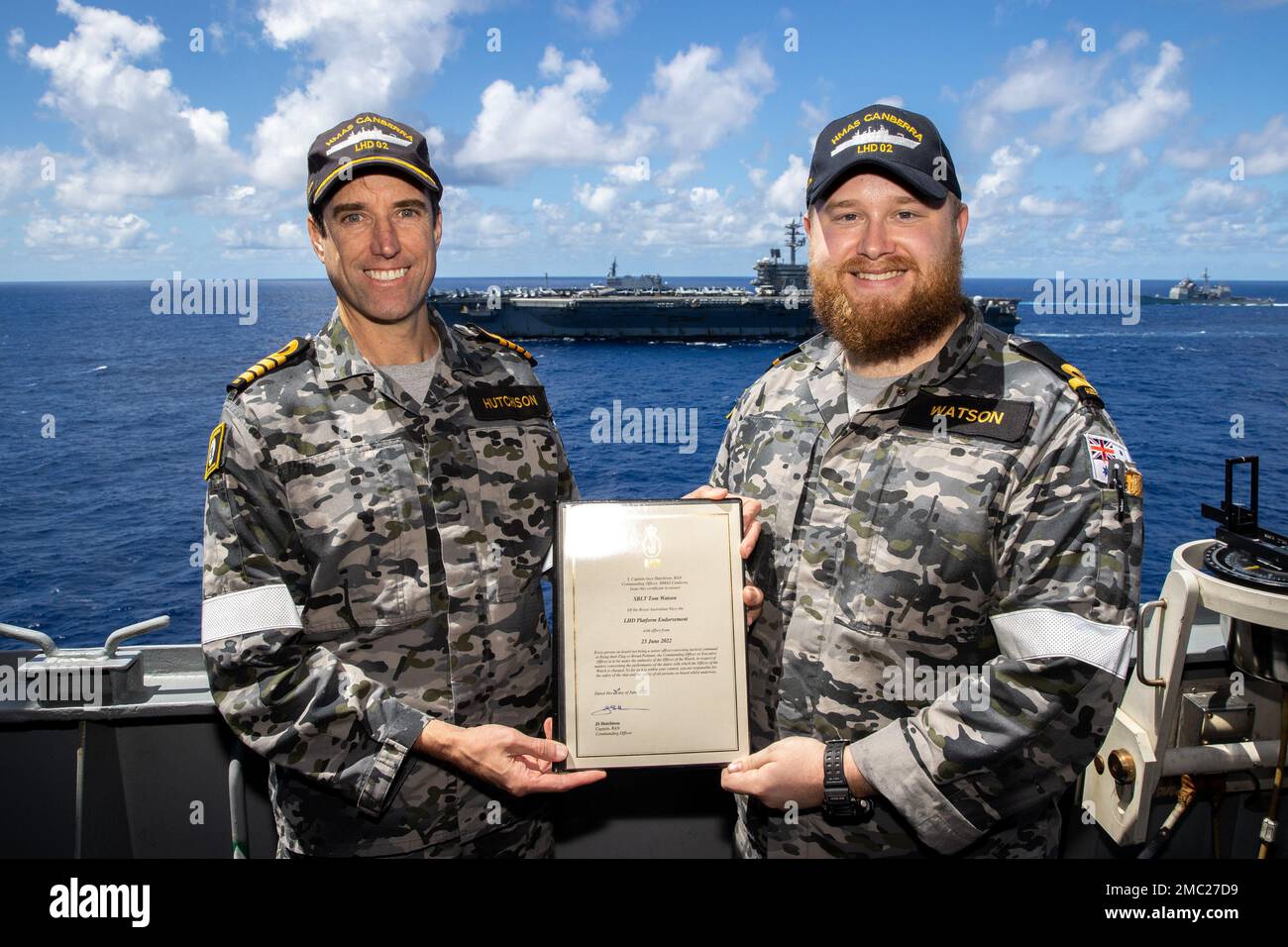 PACIFIC OCEAN (June 23, 2022) Commanding Officer of Royal Australian ...