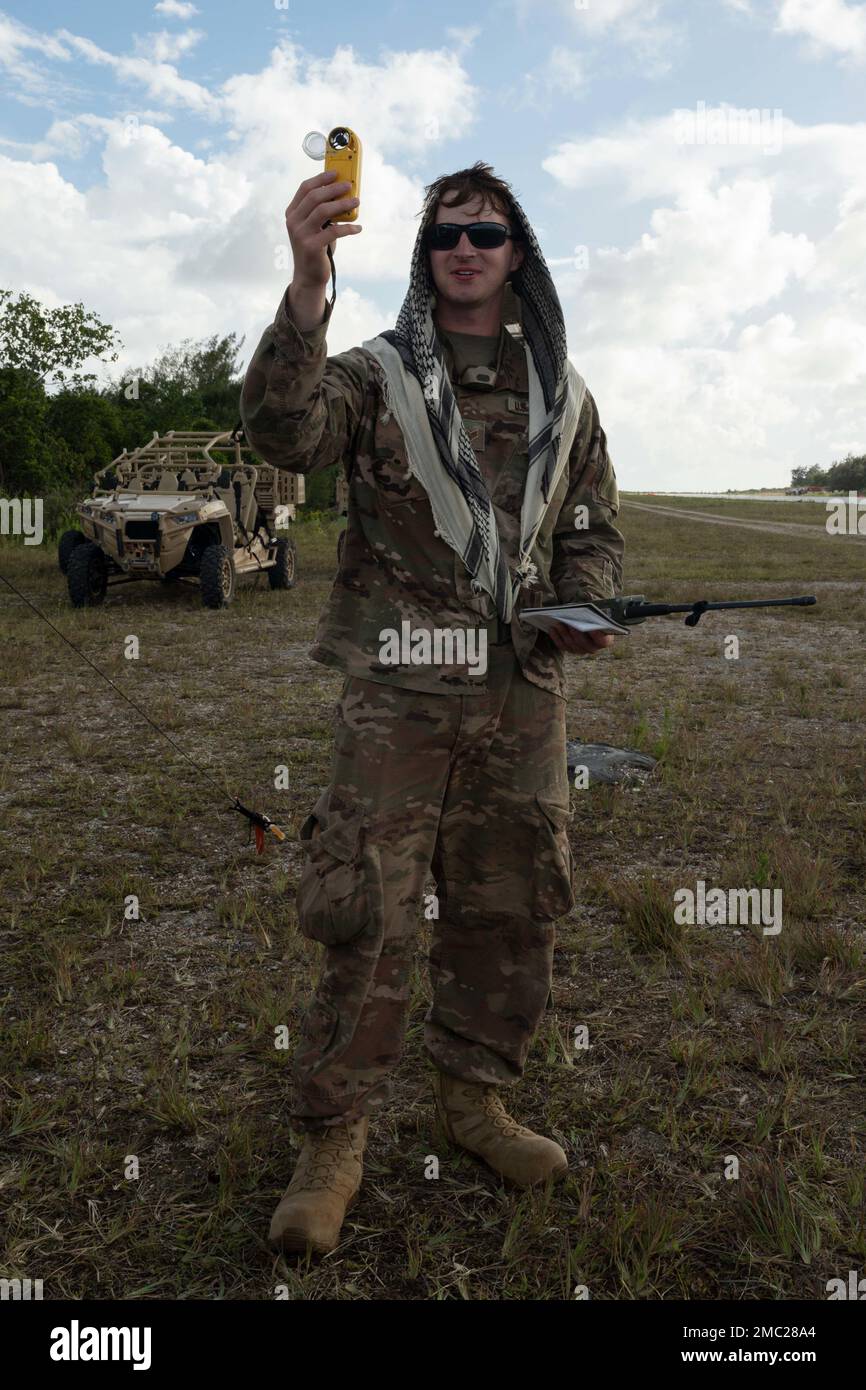 U.S. Air Force Senior Airman Jaycen Crawford, a Radar Airfield Weather ...