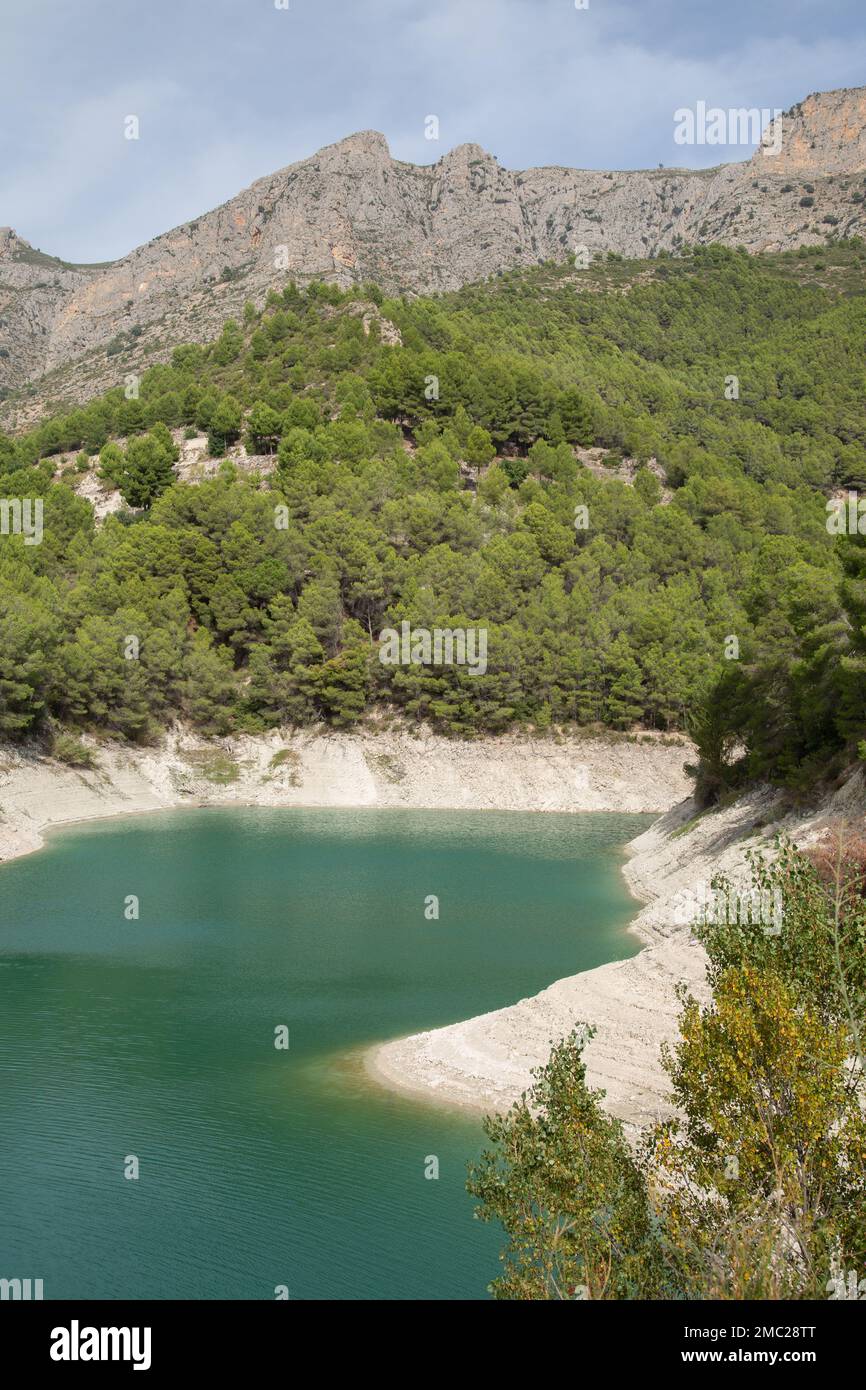View of Reservoir at Guadalest; Alicante; Spain Stock Photo - Alamy