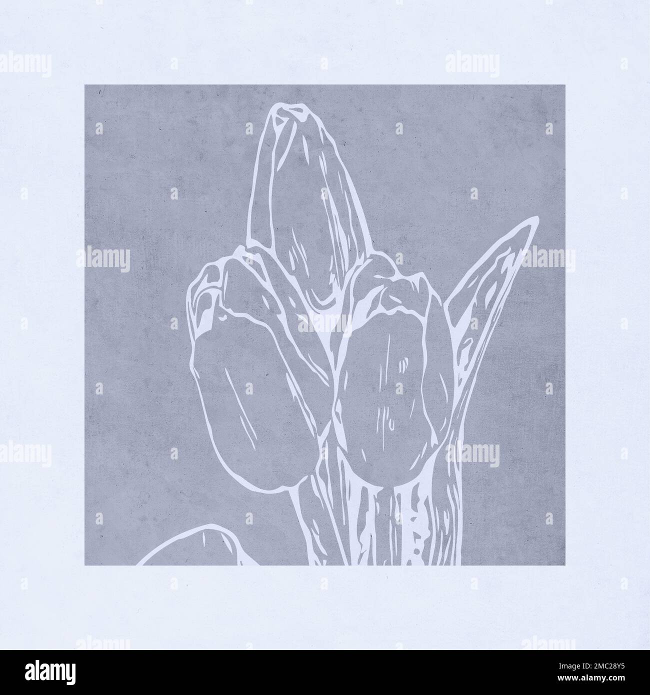 Printable trendy botanical card. Use for cover, wallpaper, wall art ...