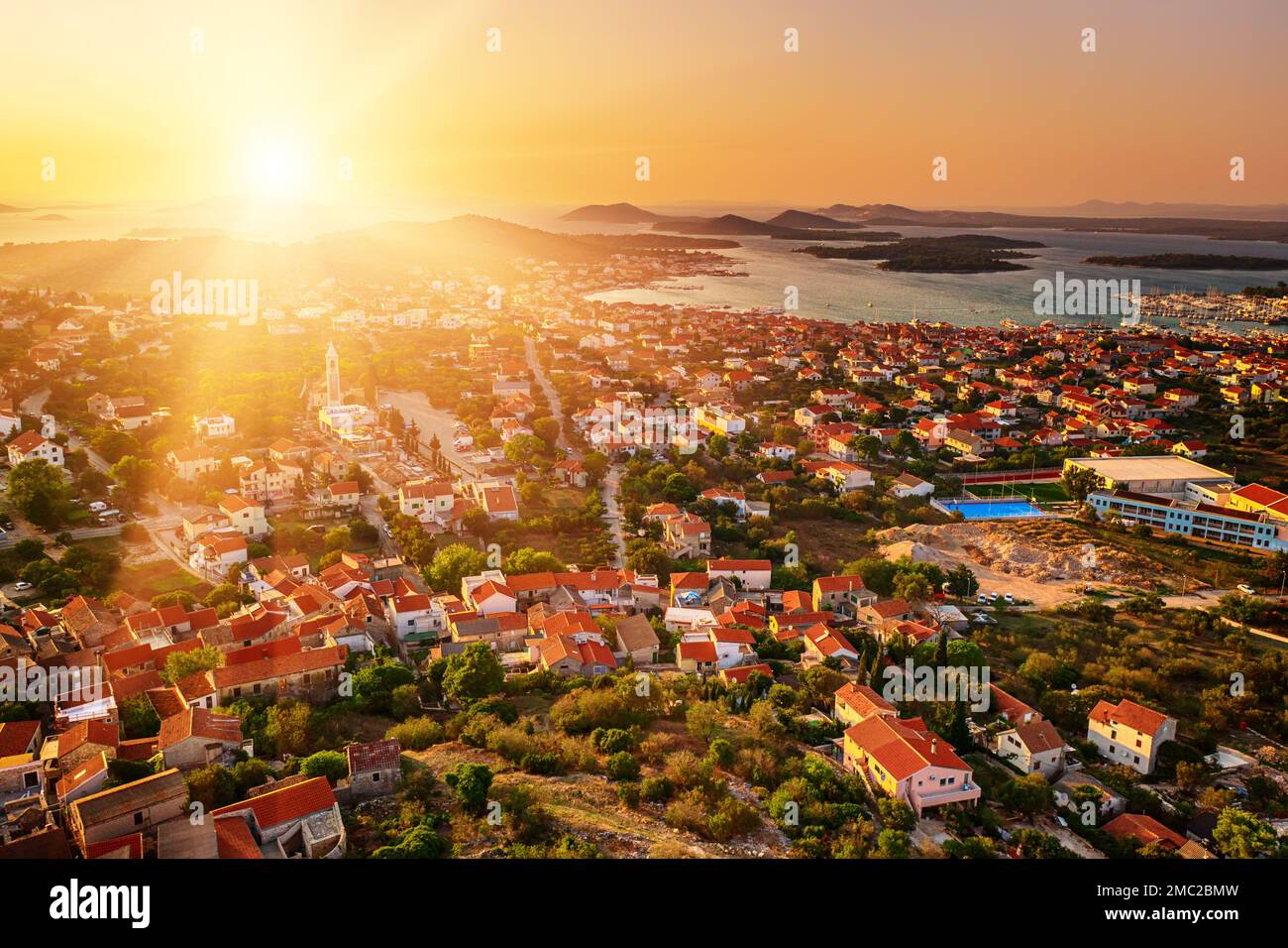 Top view of the Zadar, Croatia Stock Photo - Alamy