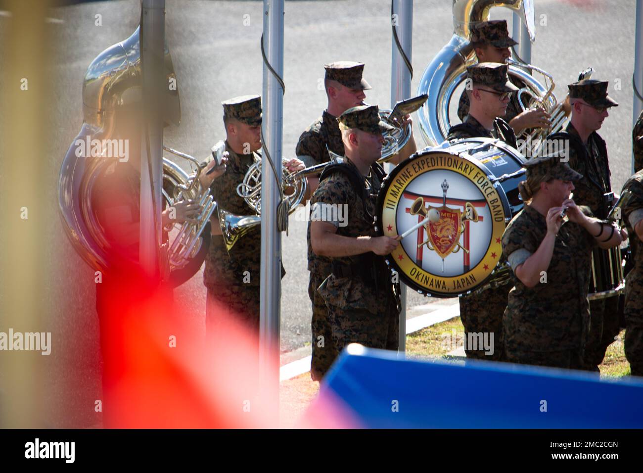 U.S. Marines with III Marine Expeditionary Force Band, Marine Corps ...