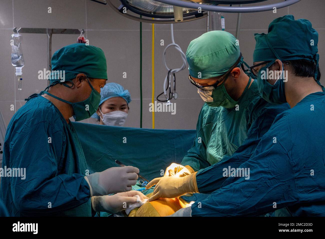 PHU YEN, VIETNAM (June 24, 2022) – Cmdr. Dustin Schuett, center right ...