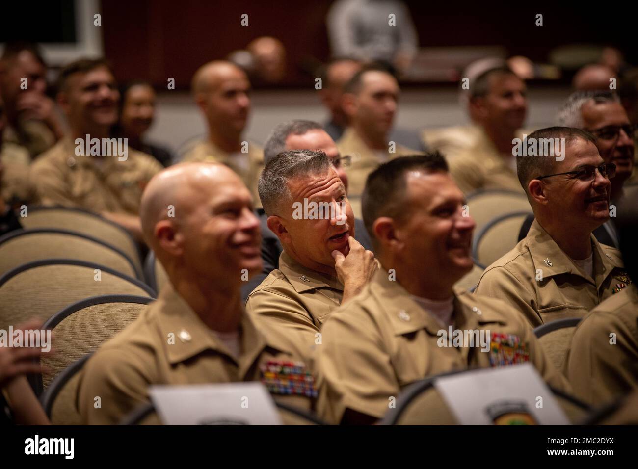 U.S Marines and Sailors attend the Marine Corps Warfighting Laboratory ...