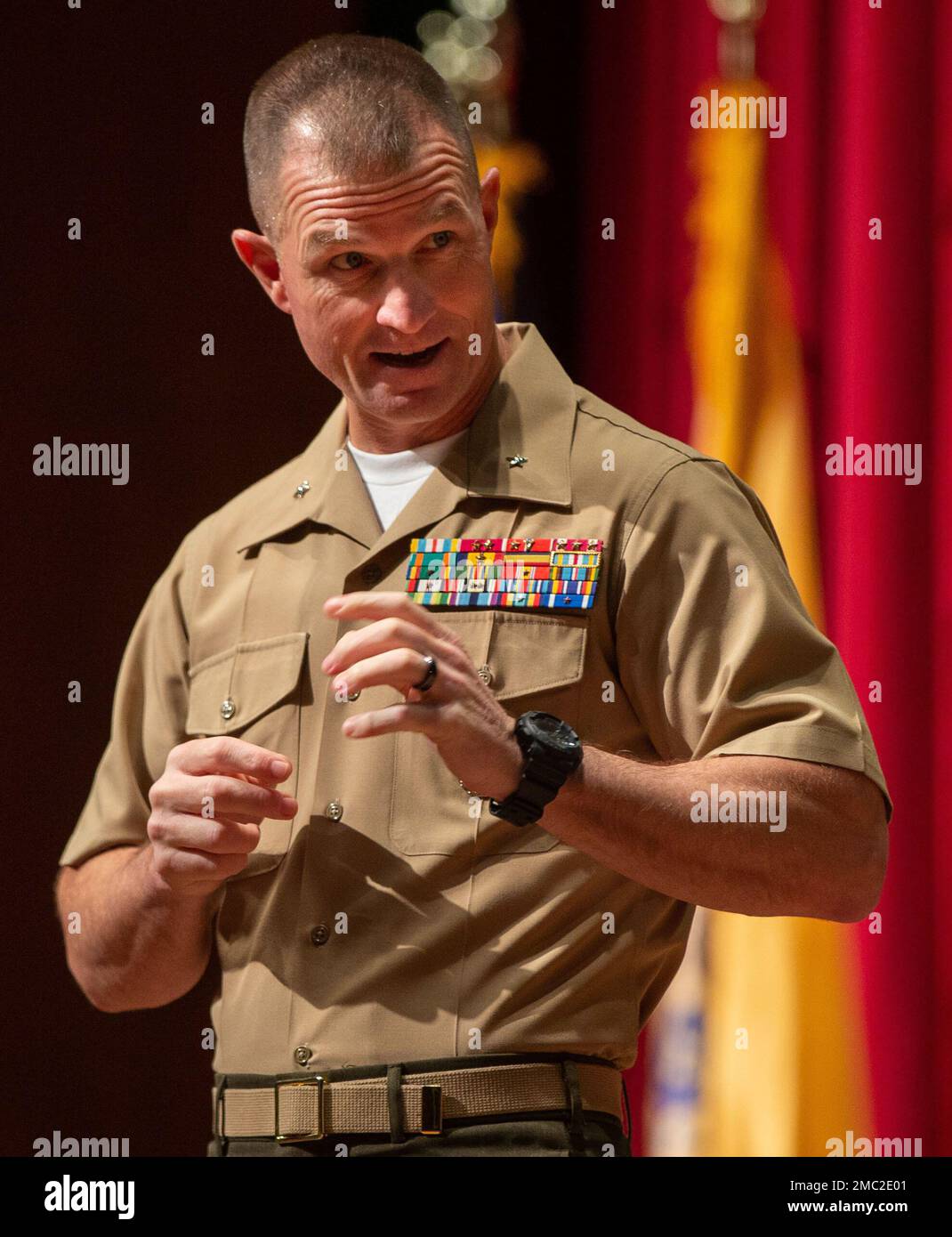 U.S. Marine Corps Brig. Gen. Kyle B. Ellison, incoming commanding ...