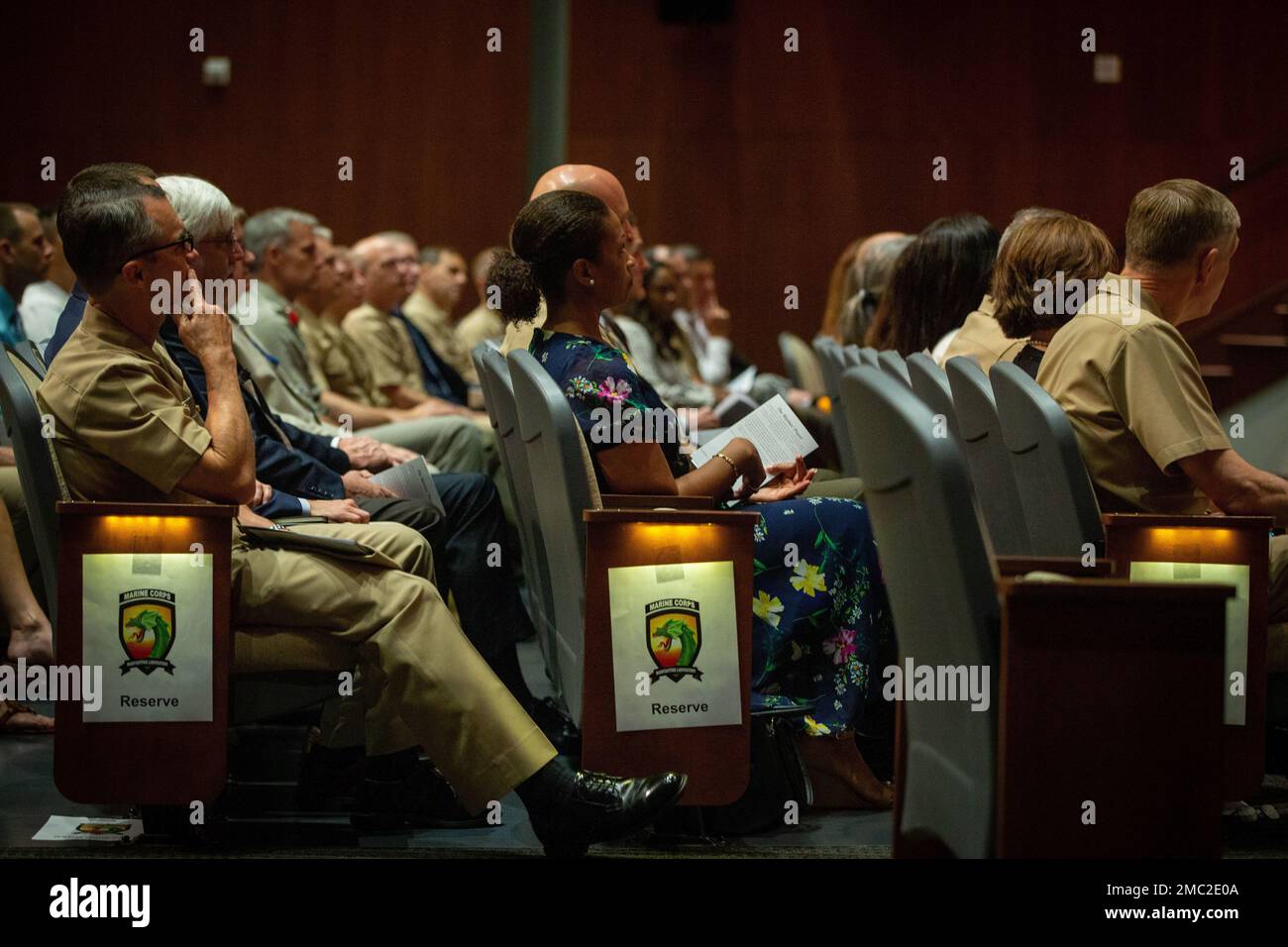 Friends and family attend the Marine Corps Warfighting Laboratory ...