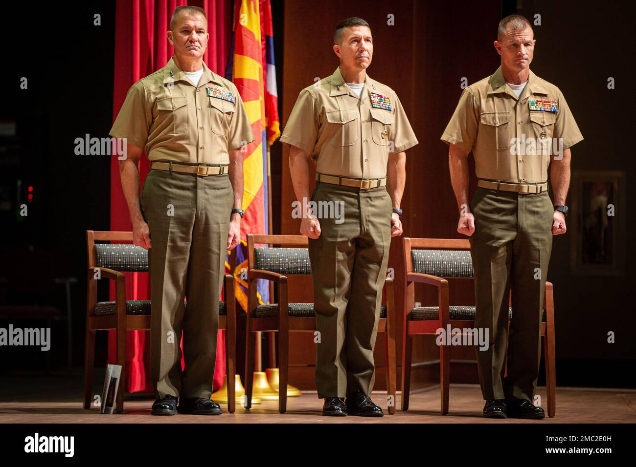 From left, U.S. Marine Corps Lt. Gen. Karsten S. Heckl, commanding ...