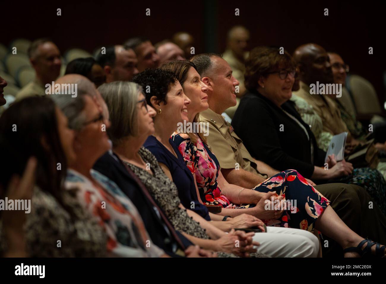 Friends and family attend the Marine Corps Warfighting Laboratory ...