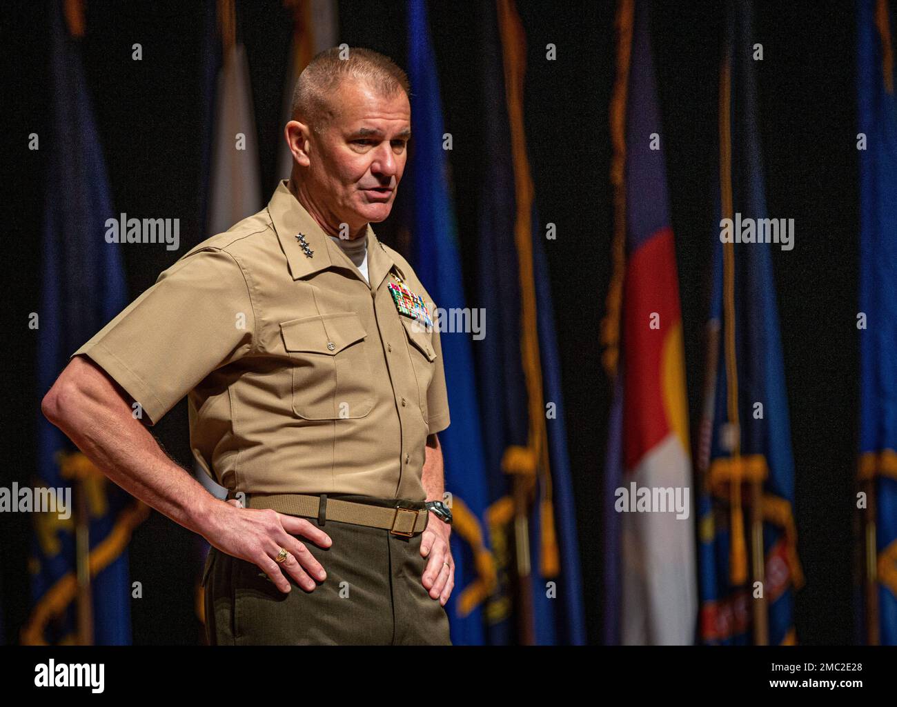 U.S. Marine Corps Lt. Gen. Karsten S. Heckl, commanding general, Marine ...