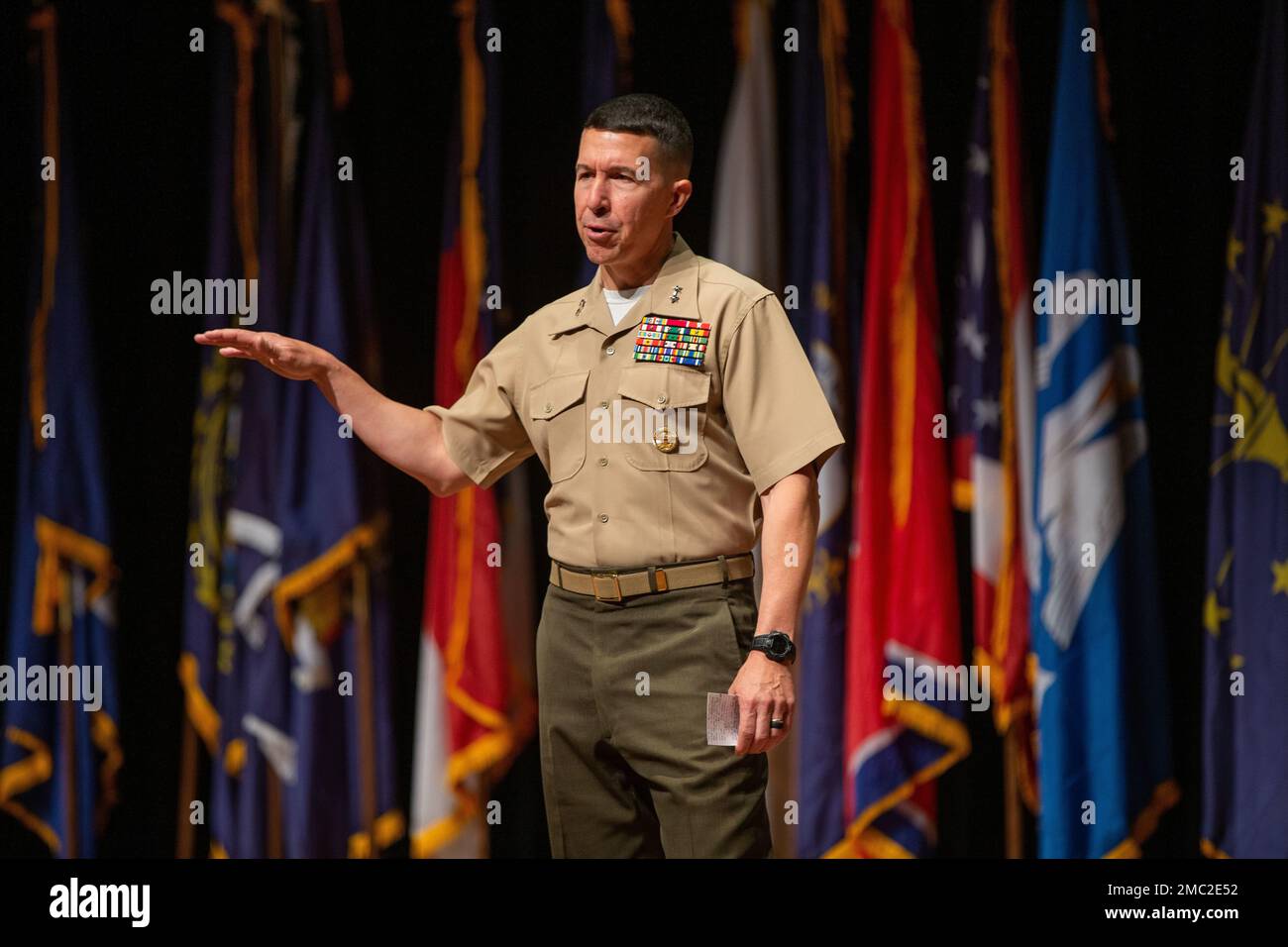 U.S. Marine Corps Maj. Gen. Benjamin T. Watson, outgoing commander ...
