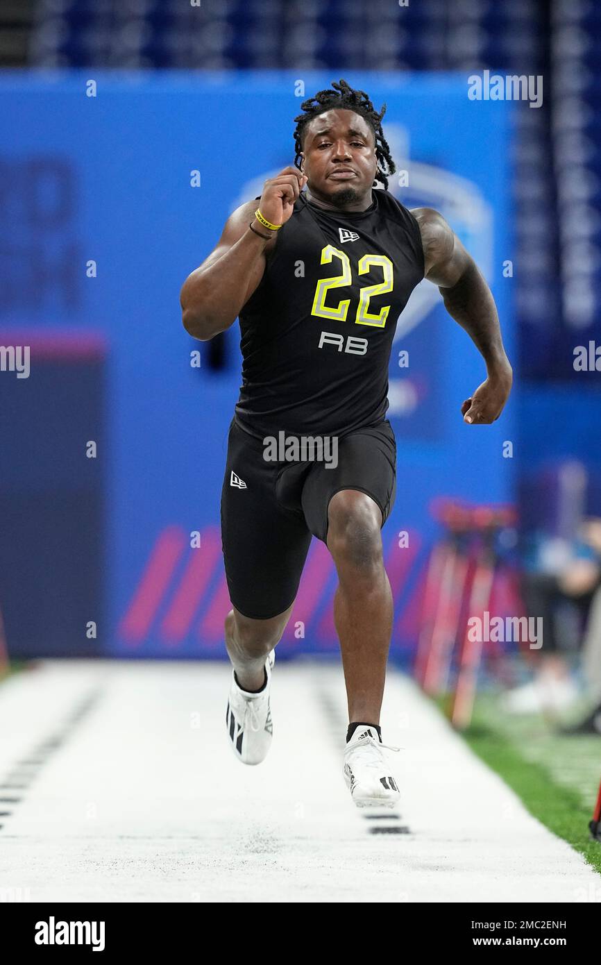 UTSA running back Sincere McCormick runs the 40-yard dash during the ...