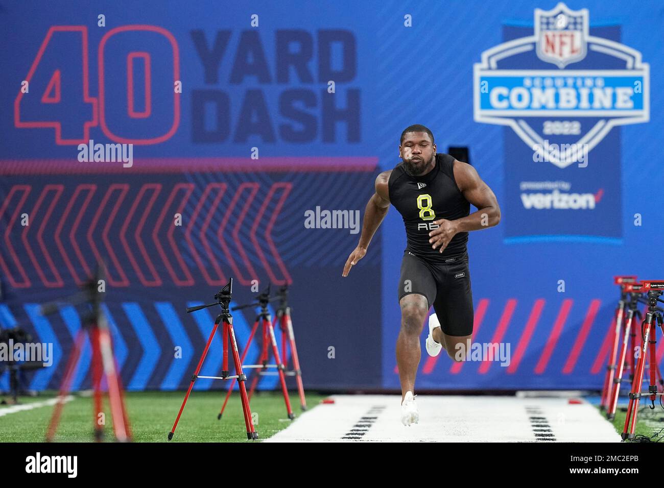 Mississippi running back Snoop Conner runs the 40-yard dash during the ...