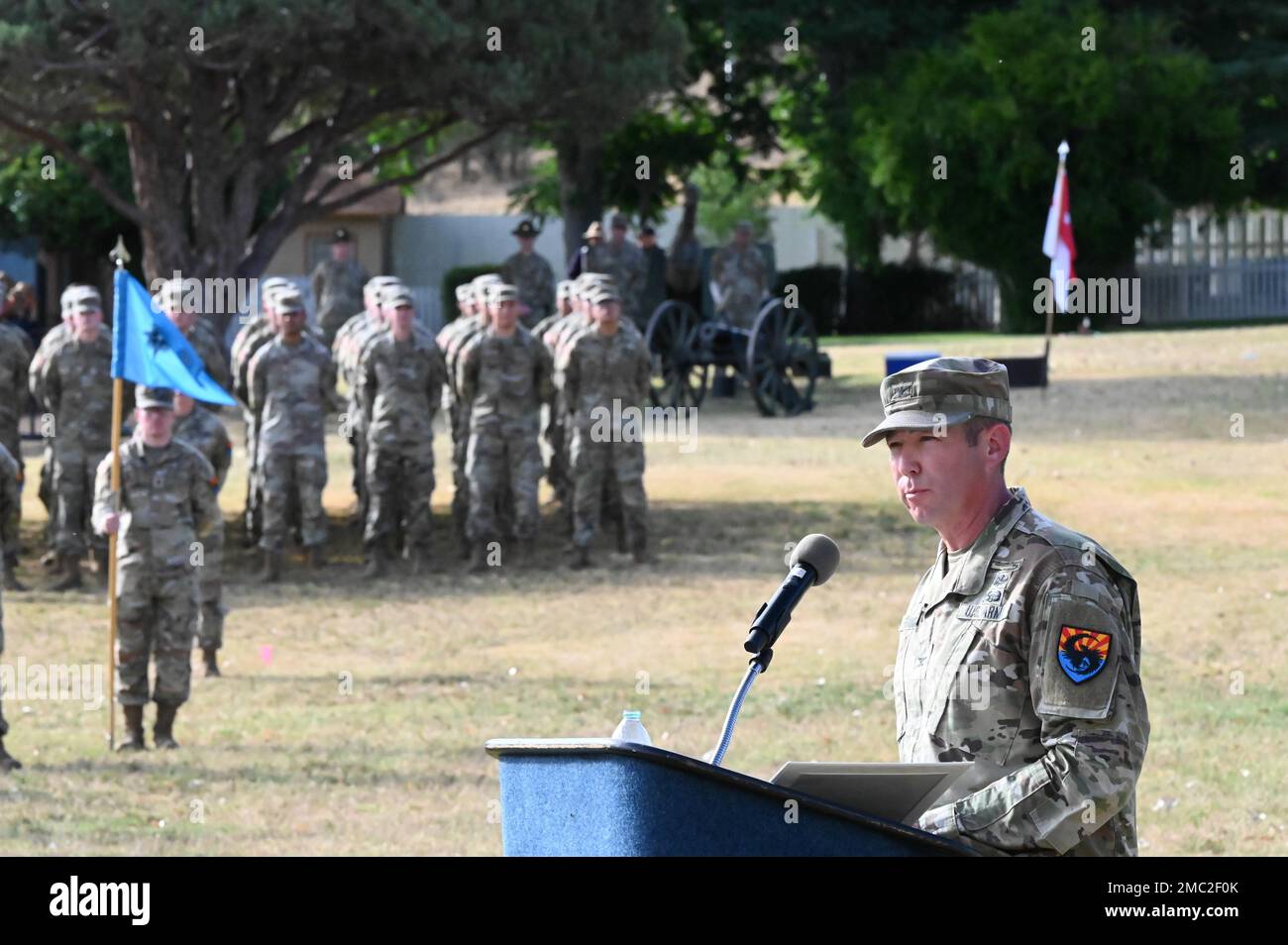 Col. Loren G. Traugutt spoke to attendees during the 111th Military ...