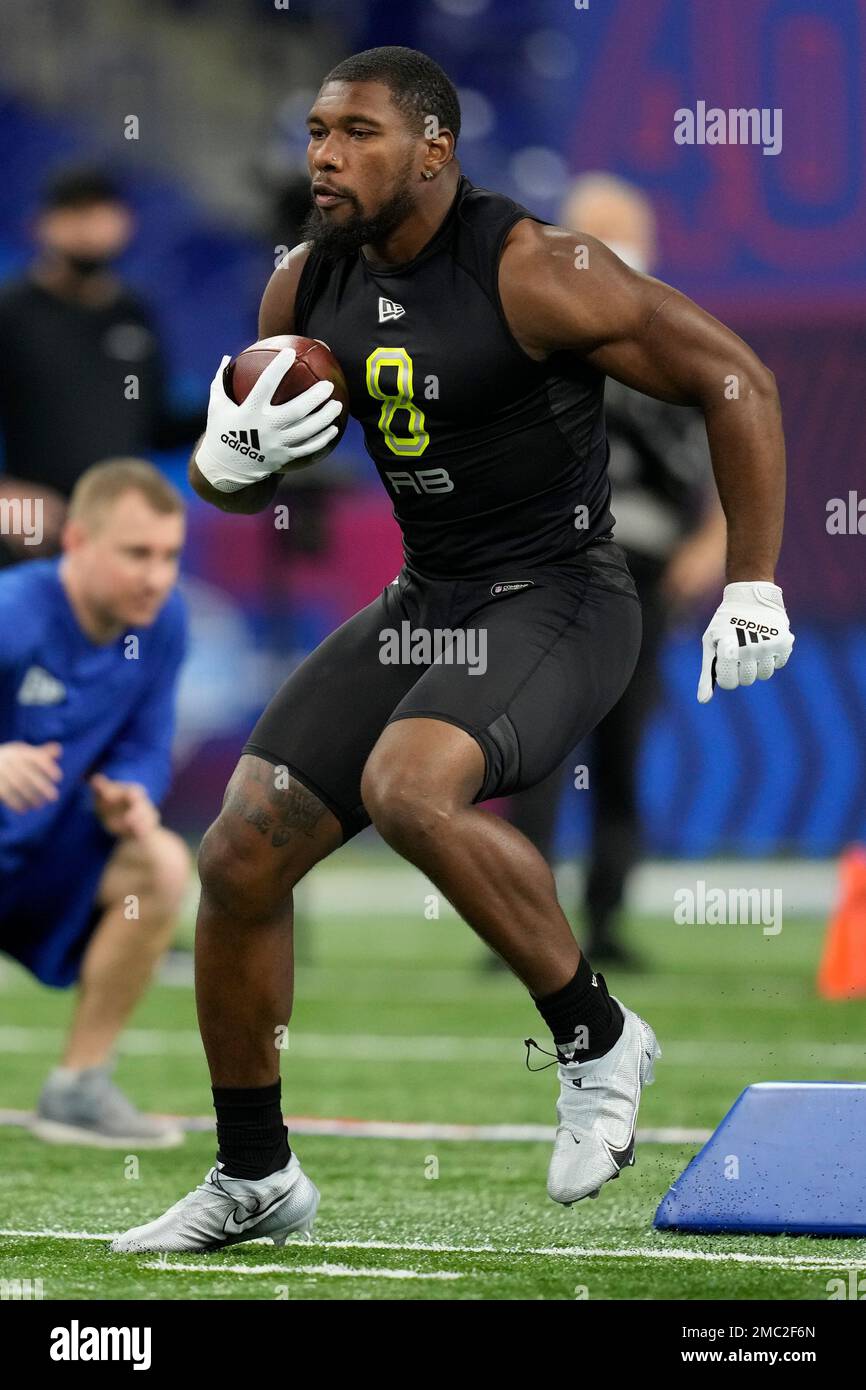Mississippi running back Snoop Conner participates in a drill at the ...