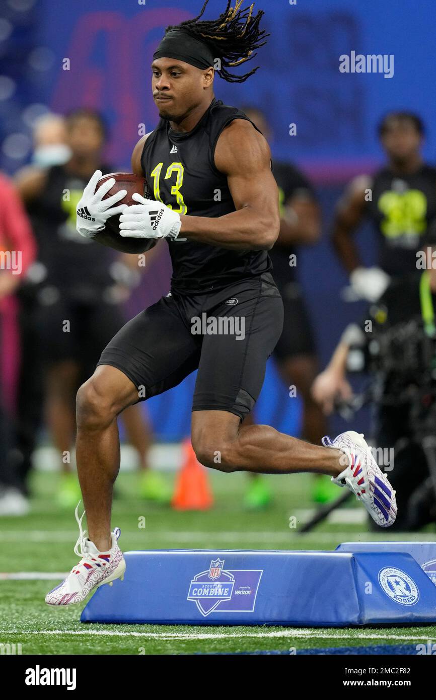Mississippi running back Jerrion Ealy participates in a drill at the ...