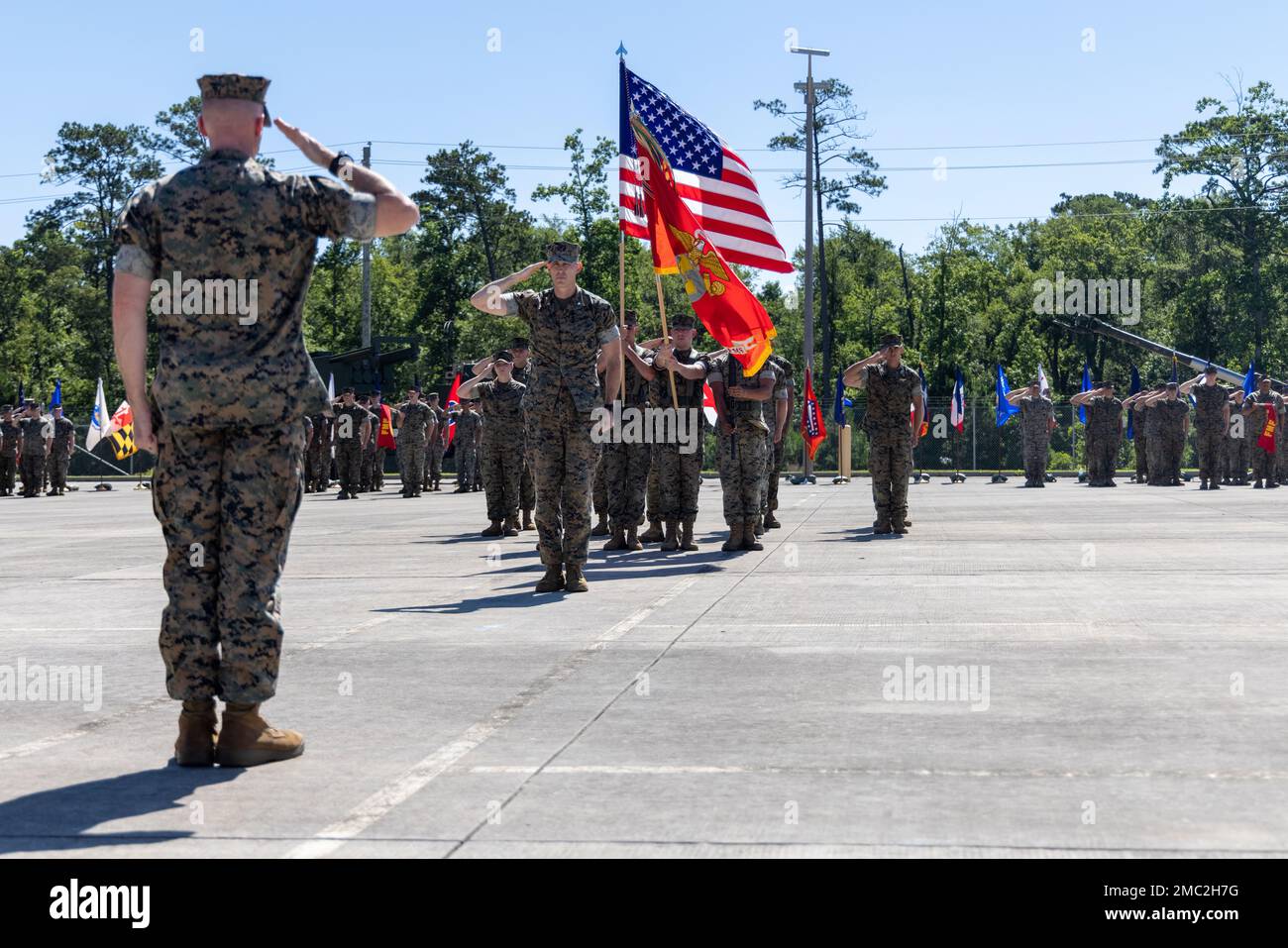 U.S. Marine Corps Lt. Col. Nathan L. Golike, the oncoming commanding ...