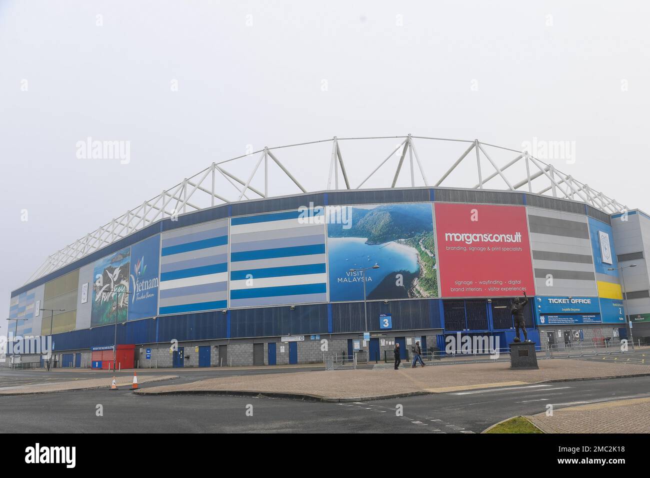 General view of Cardiff City Stadium, during the Sky Bet Championship ...