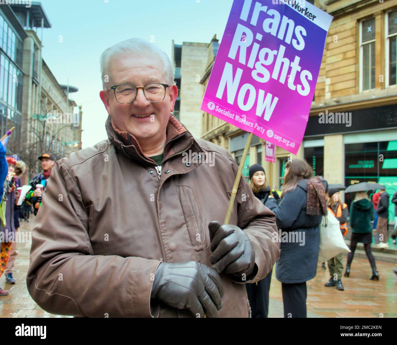 Glasgow, Scotland, UK 21stJanuary, 2023. Large crowds of various ...