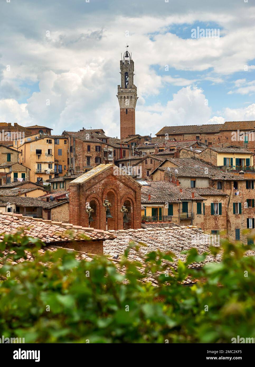 Aerial view on Siena Old town Stock Photo - Alamy