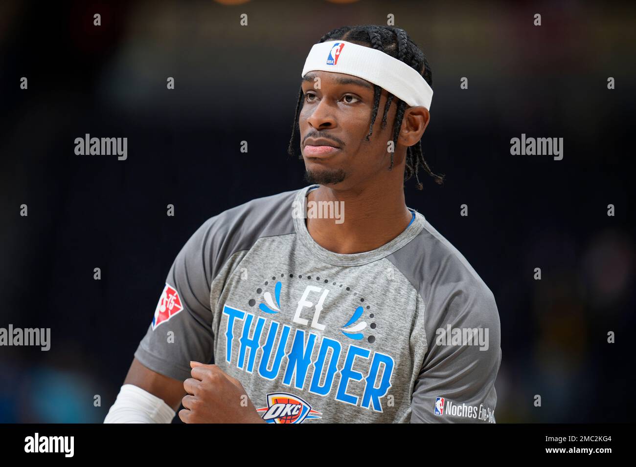 Oklahoma City Thunder guard Shai Gilgeous-Alexander (2) in the first ...