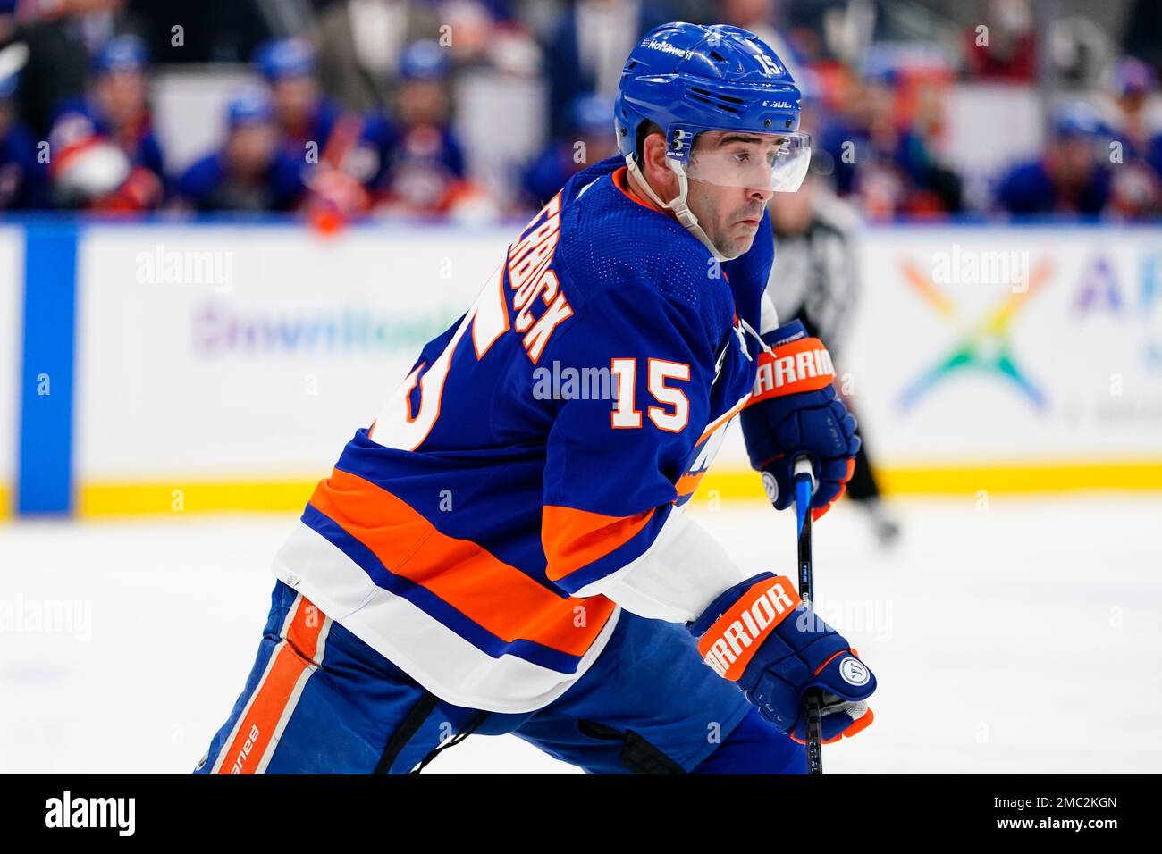 New York Islanders' Cal Clutterbuck (15) during the second period of an ...