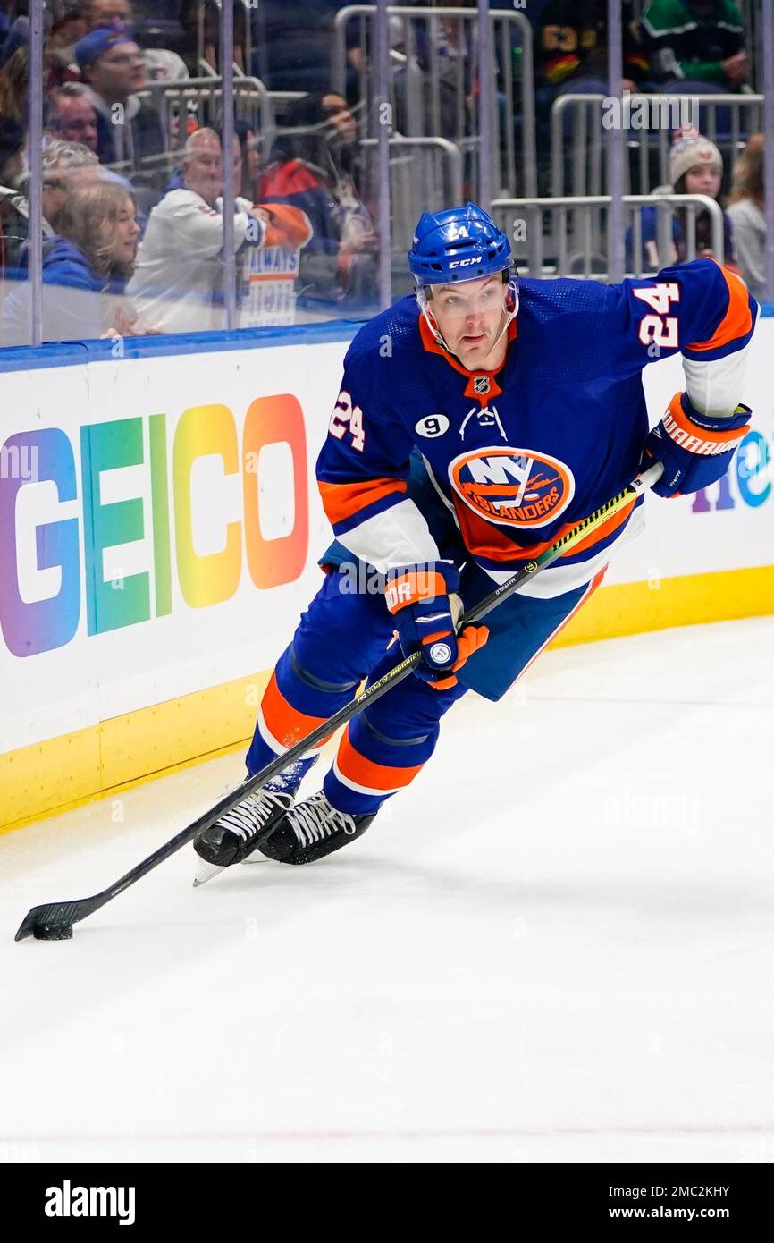 New York Islanders' Scott Mayfield during the first period of an NHL ...