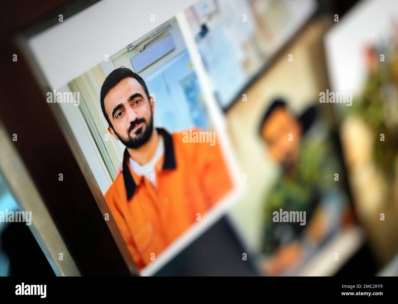 A recent photograph of Abdul Wasi Safi, is shown as his brother, Sami ...