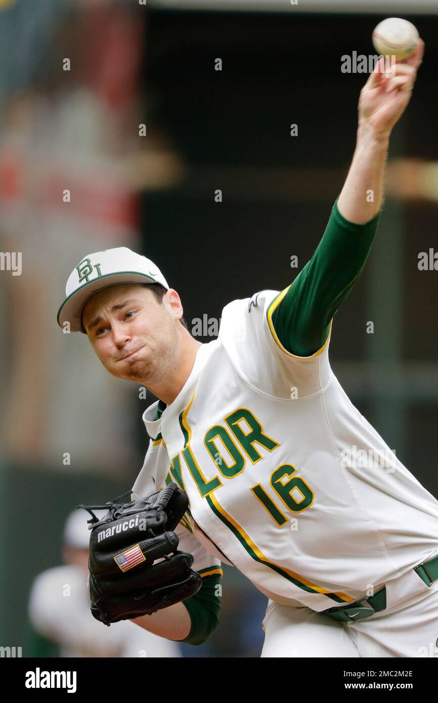 Baylor starting pitcher Tyler Thomas (16) throws against UCLA during an ...