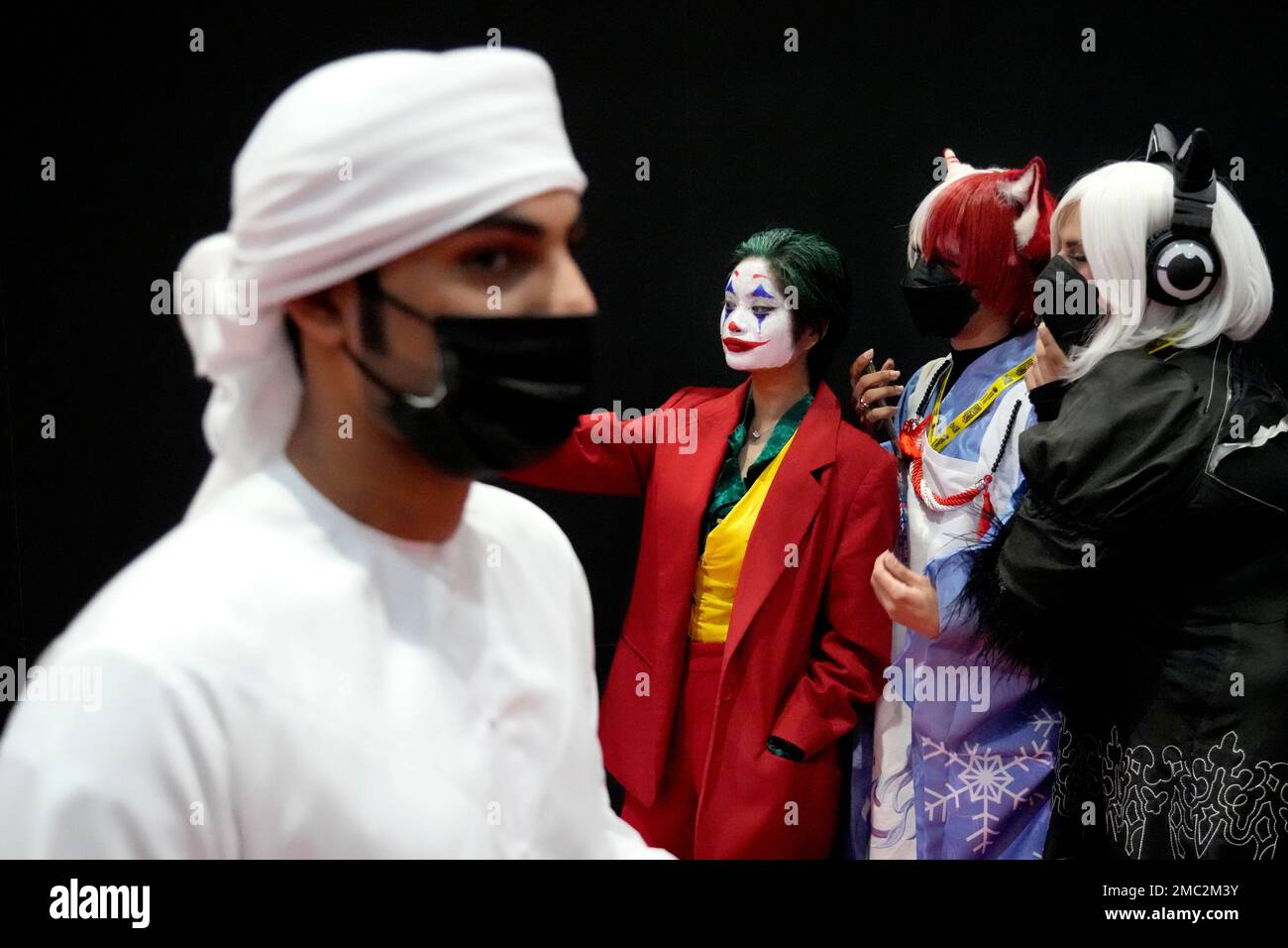 Cosplayers take part in the Middle East Film & Comic Con in Abu Dhabi ...