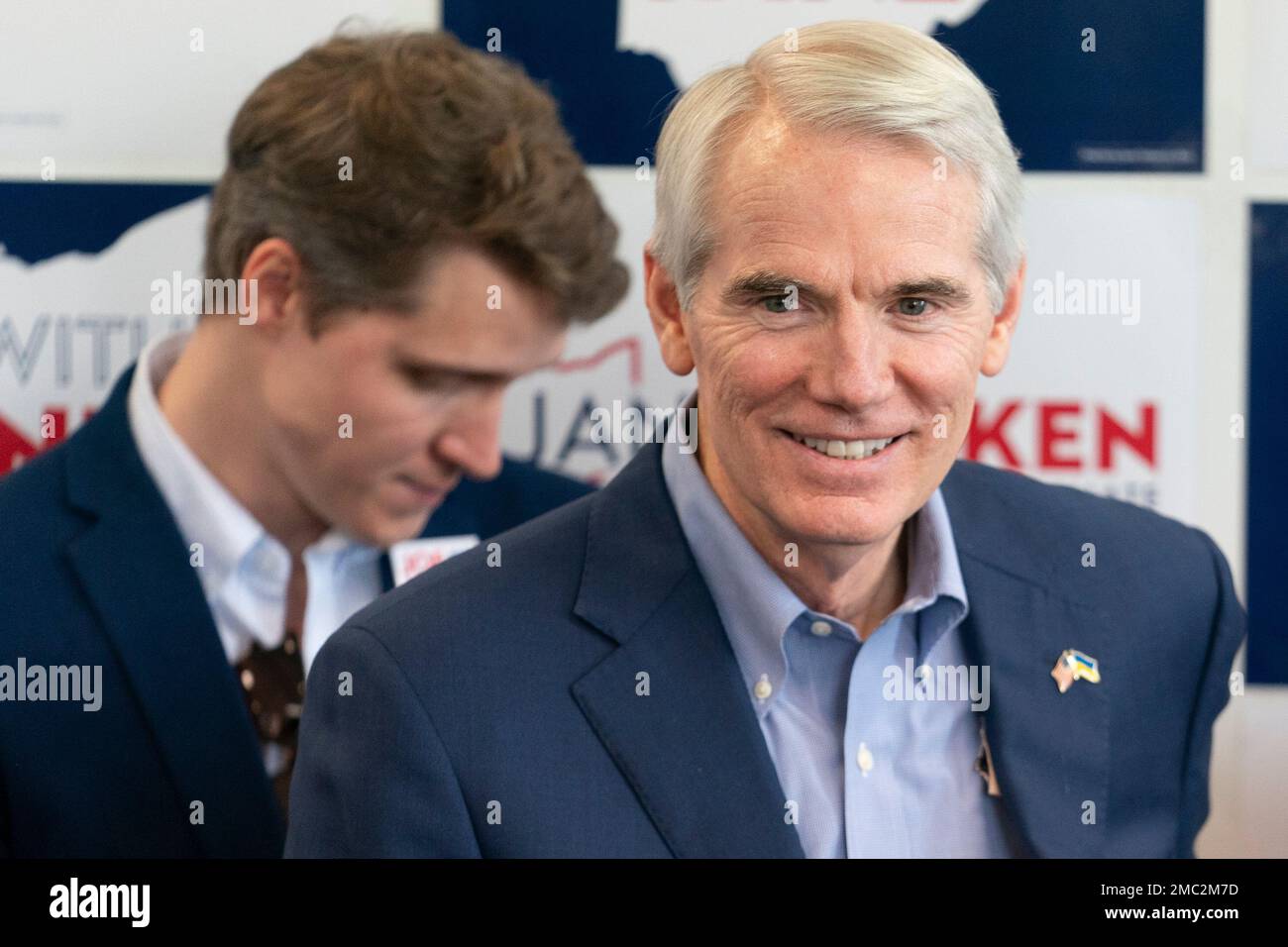 Ohio Senator Rob Portman attends a rally for Ohio senatorial candidate ...