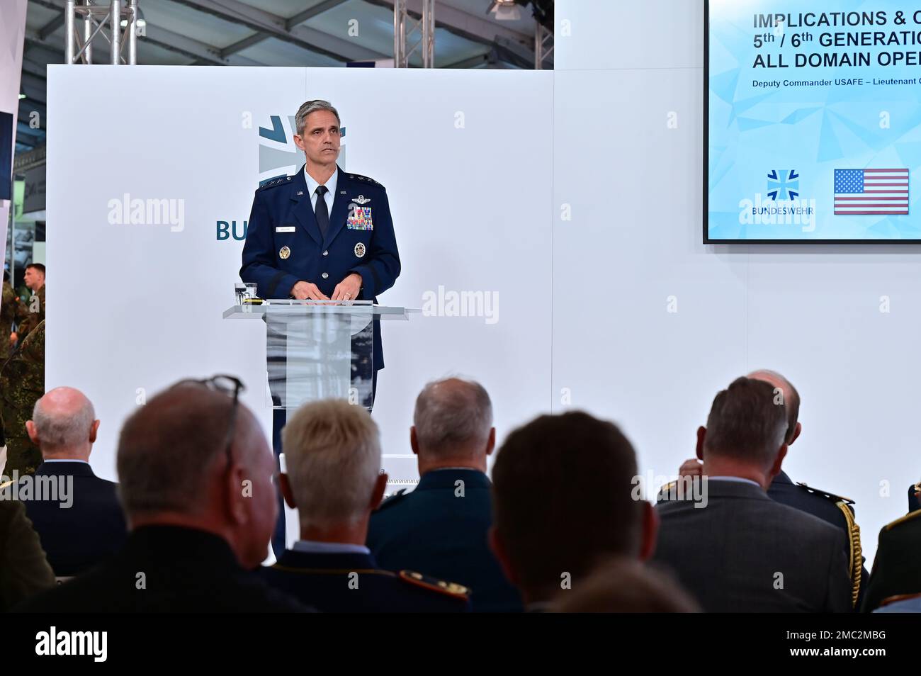 U.S. Air Force Lt. Gen. Steven Basham, U.S. Air Forces in Europe-Air ...